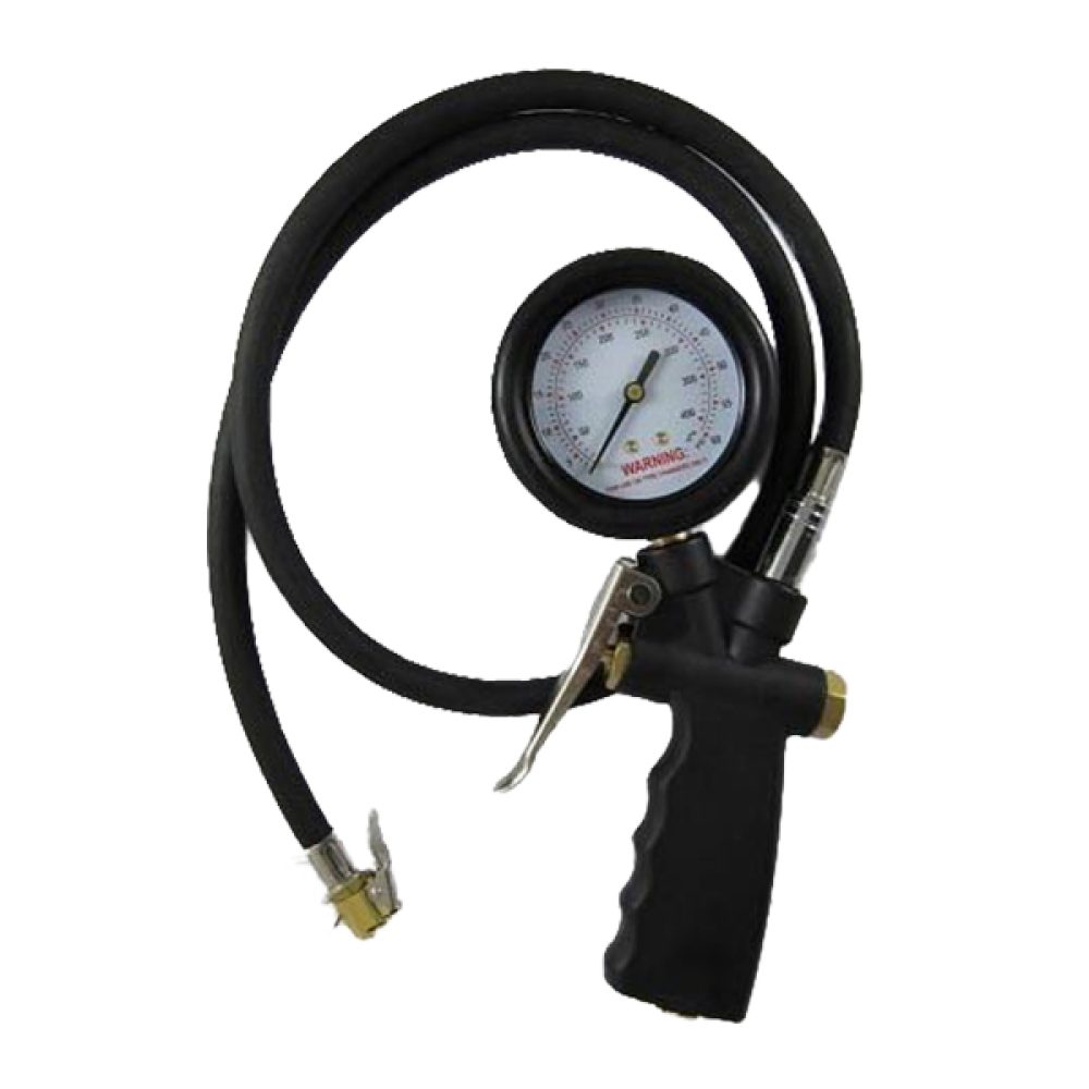 DIAL INFLATOR GAUGE 2.5″ CLIP-ON CHUCK, 0-60PSI, 1 MTR HOSE – Sealtite ...